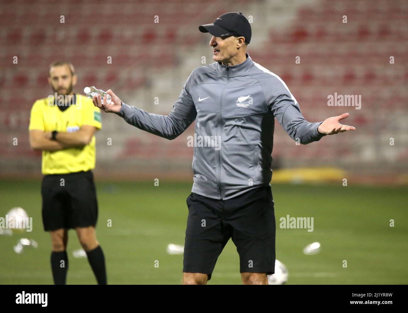 DOHA, QATAR - MARCH 27: Danny Hay head coach of New Zealand reacts ...