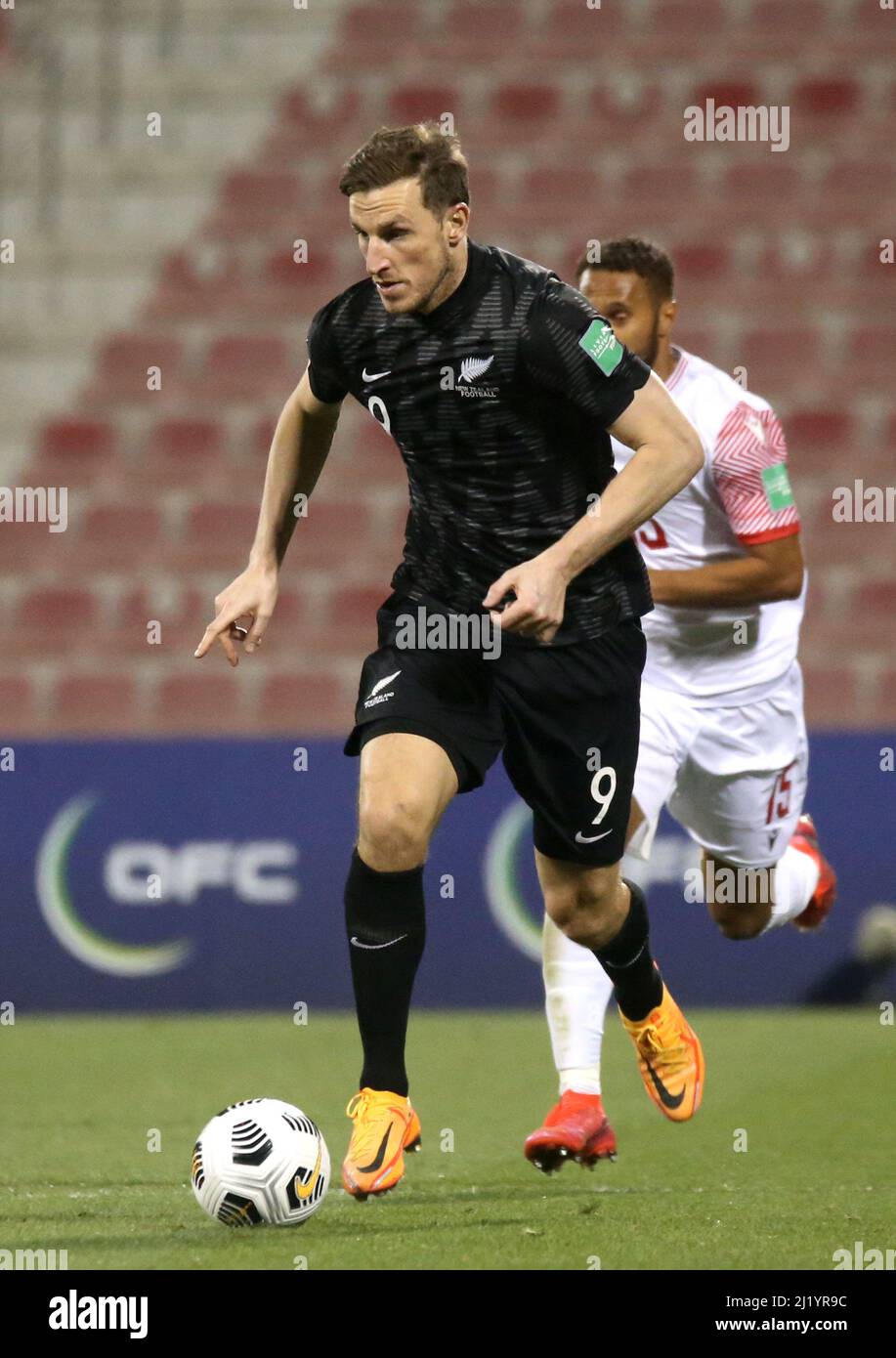 DOHA, QATAR - MARCH 27: Chris Wood of New Zealand in action ,during the ...
