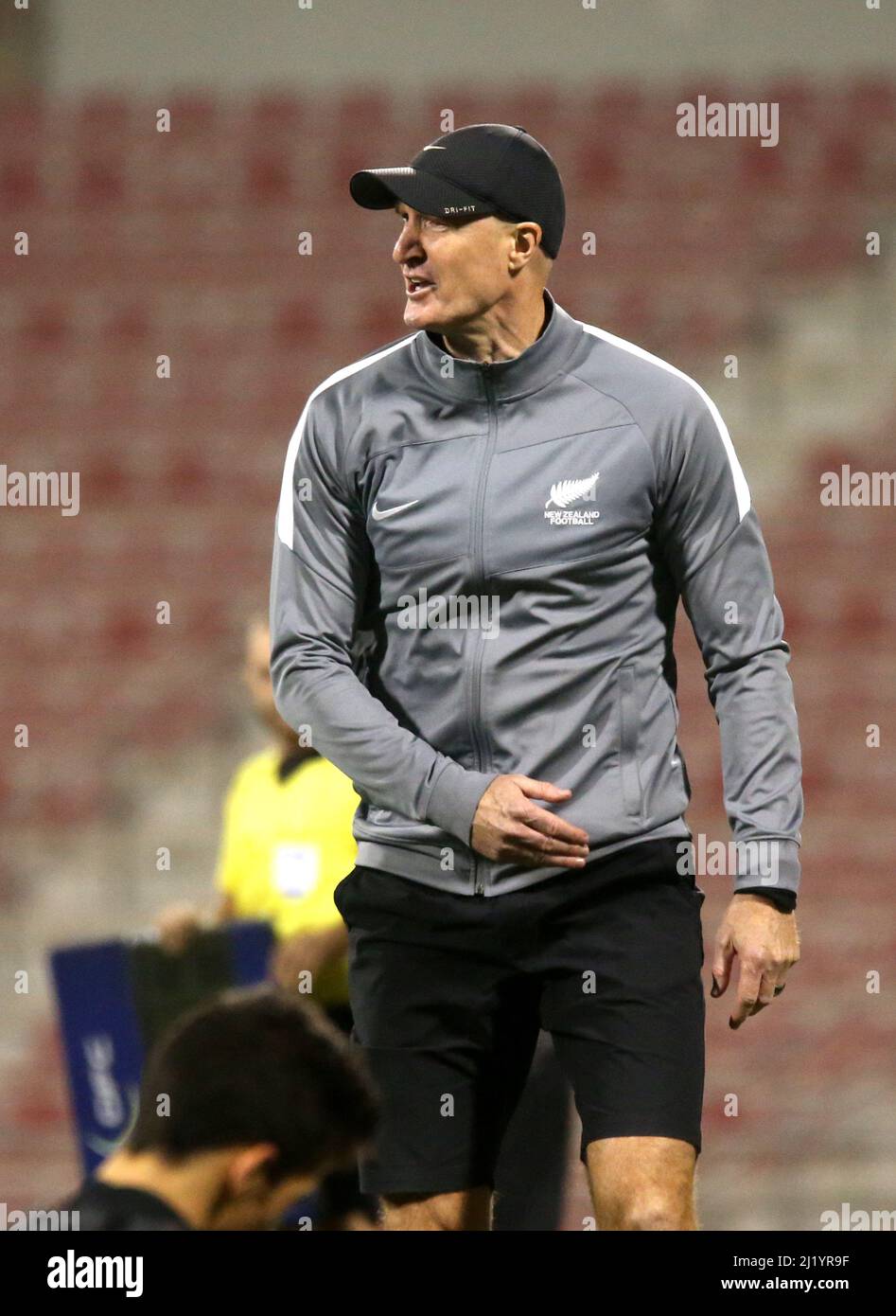 DOHA, QATAR - MARCH 27: Danny Hay head coach of New Zealand reacts ...
