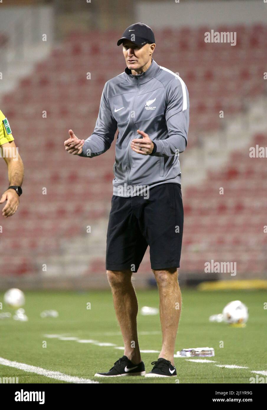 DOHA, QATAR - MARCH 27: Danny Hay head coach of New Zealand reacts ...