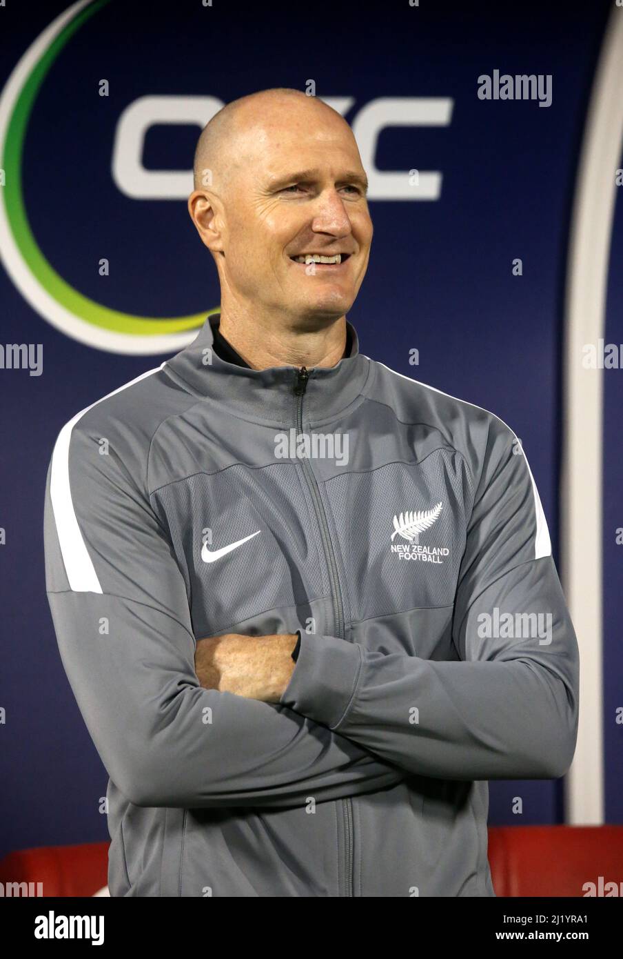 DOHA, QATAR - MARCH 27: Danny Hay head coach of New Zealand looks on ...