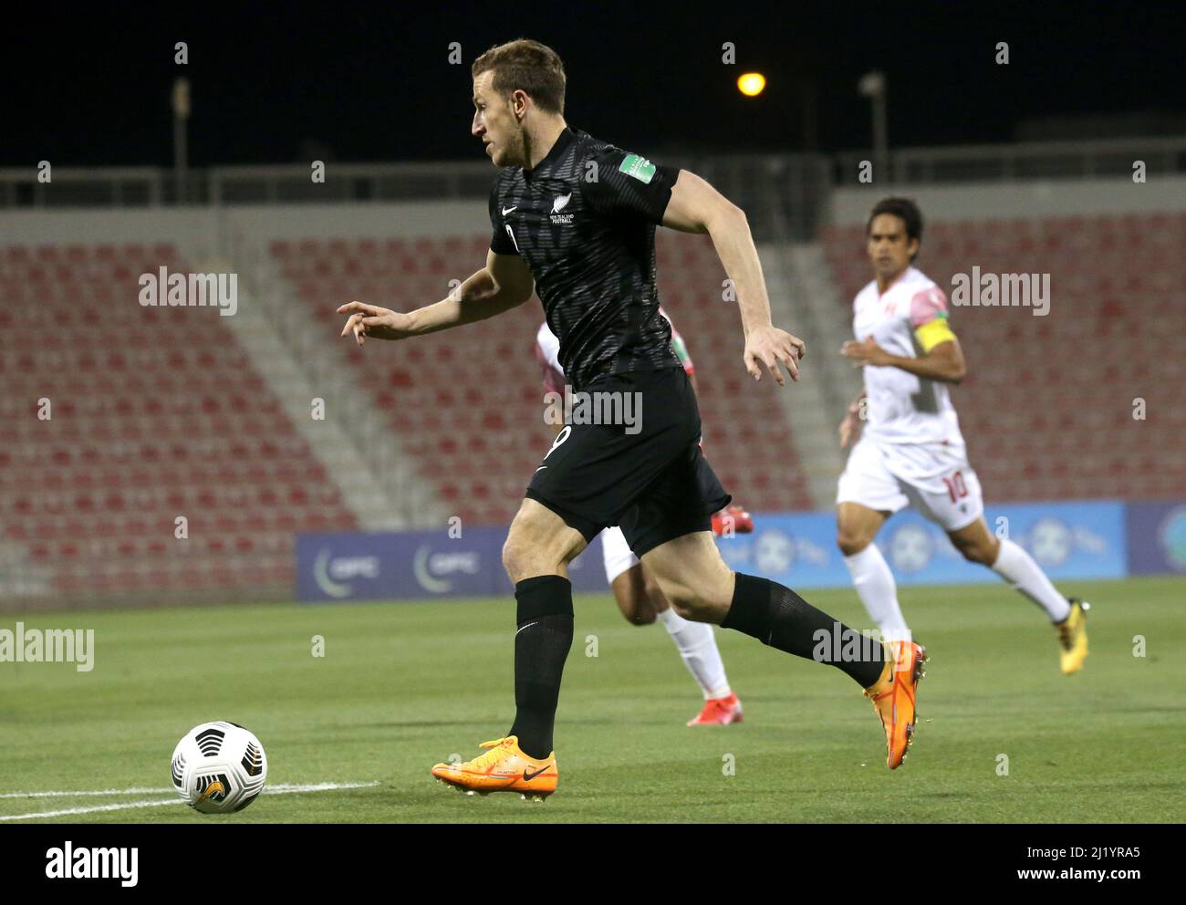 DOHA, QATAR - MARCH 27: Chris Wood of New Zealand in action ,during the ...