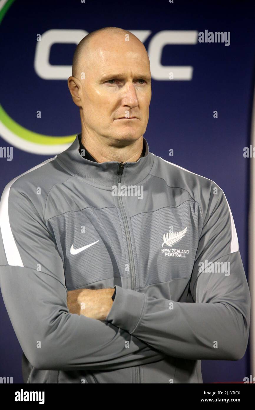 DOHA, QATAR - MARCH 27: Danny Hay head coach of New Zealand looks on ...