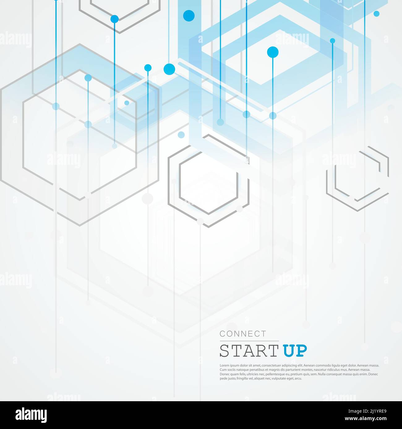 Abstract connect hexagonal structure background Stock Vector Image ...