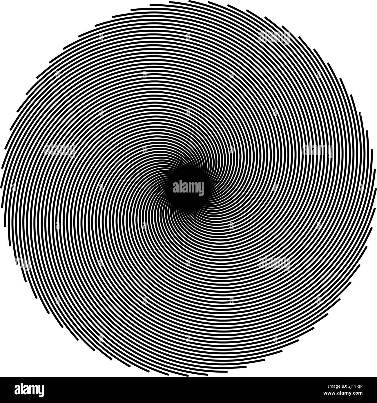 Spiral, swirl, twirl and whirl element. Helix, volute ripple, vortex ...