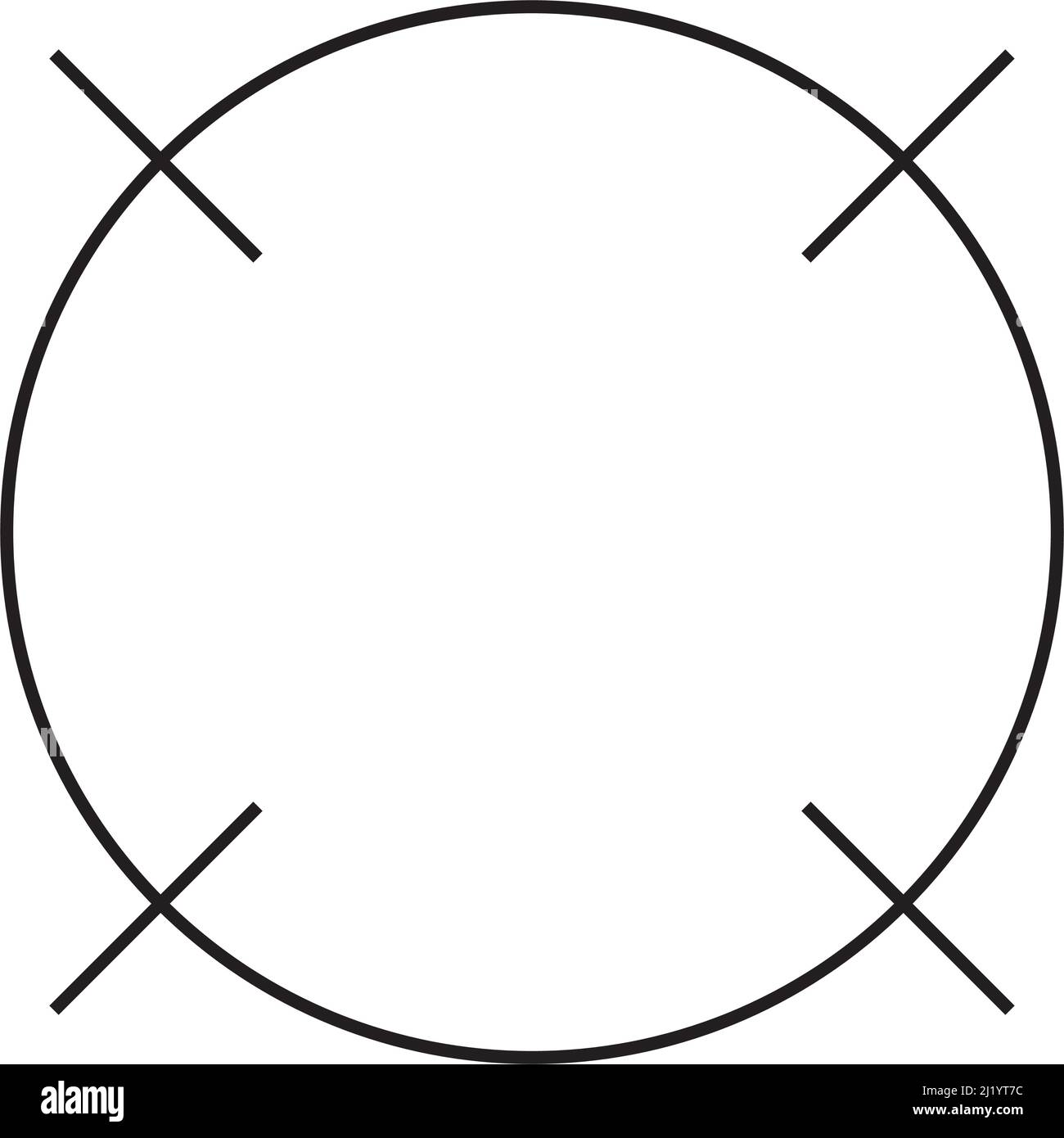 Crosshair, target, aim mark, icon. Reticle symbol for bullseye ...