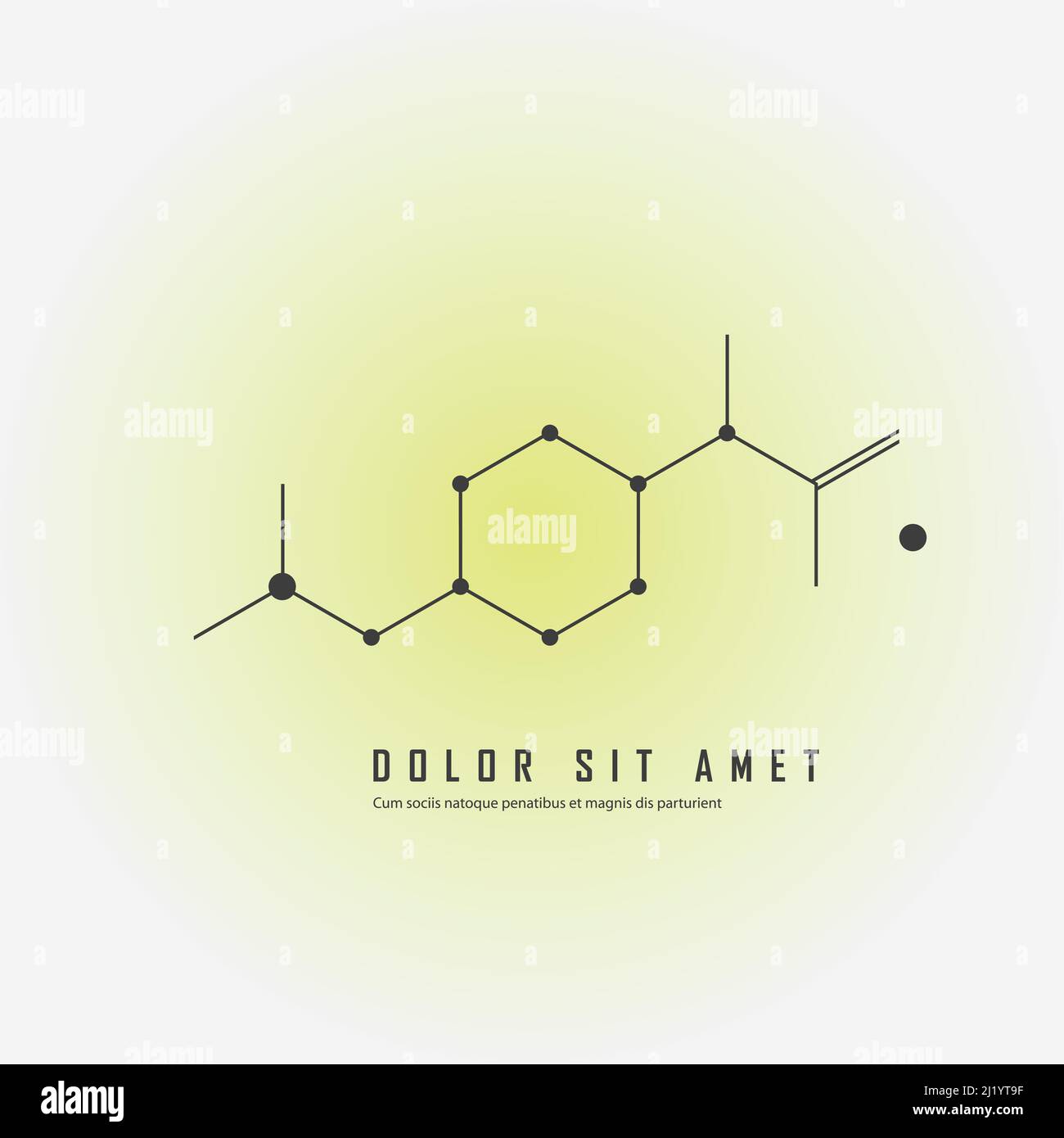Vector chemical formula with place for text. Connection structure and ...