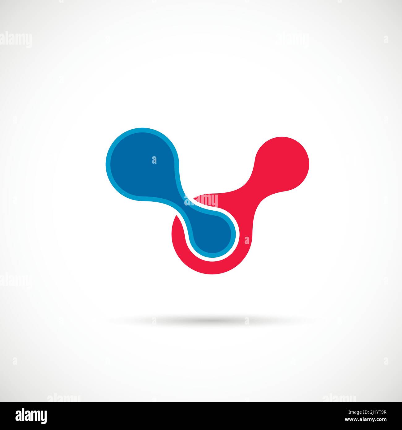 Vector abstract connection icon. Connect molecule design Stock Vector ...