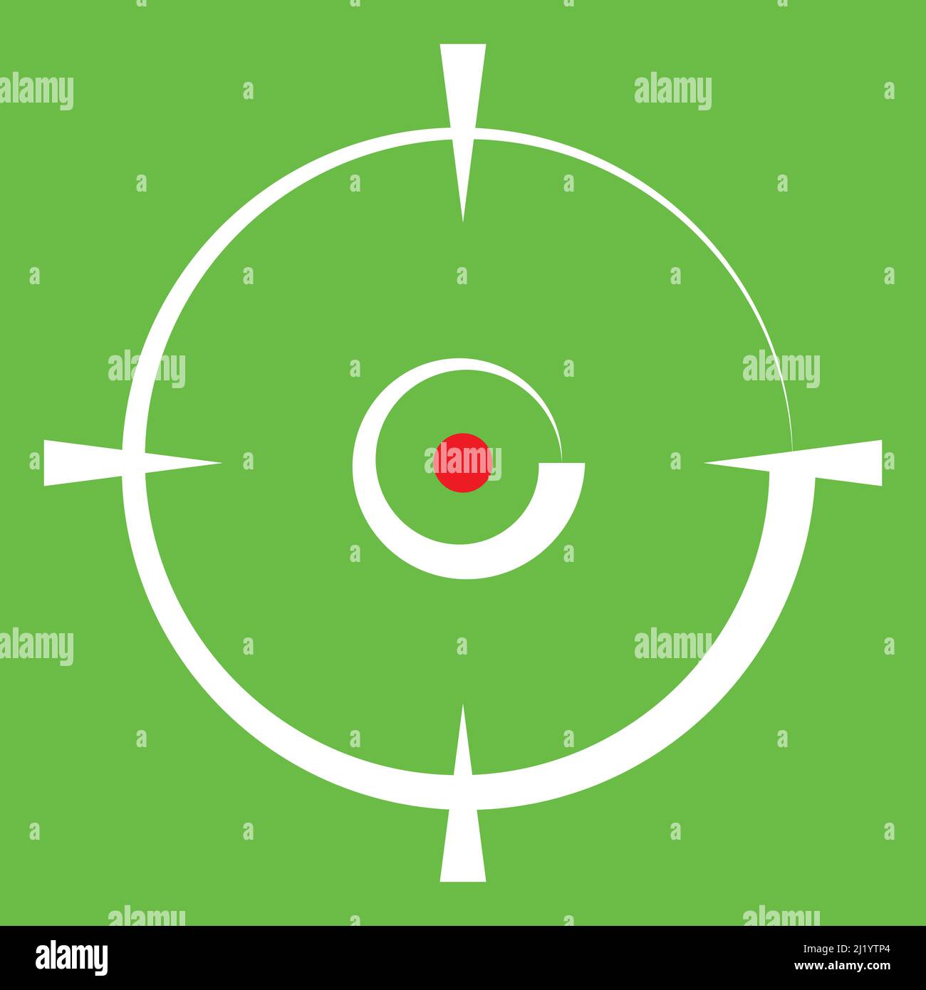 Crosshair, target, aim mark, icon. Reticle symbol for bullseye ...