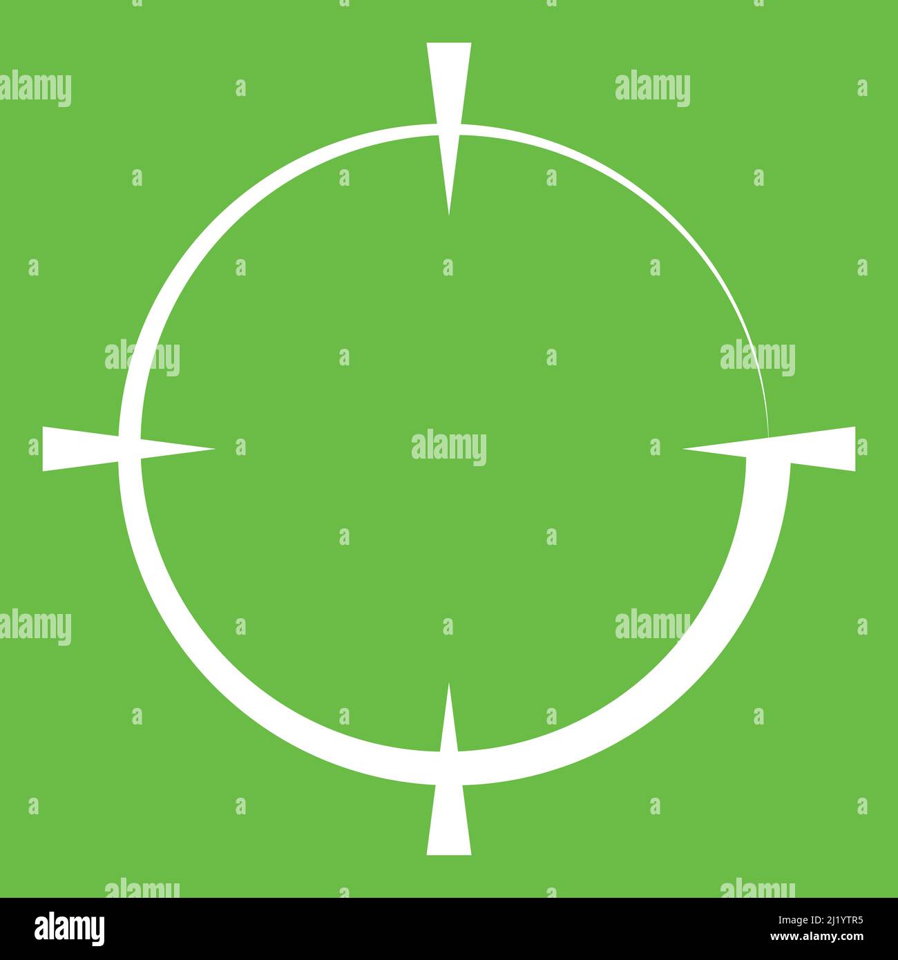 Crosshair, target, aim mark, icon. Reticle symbol for bullseye ...