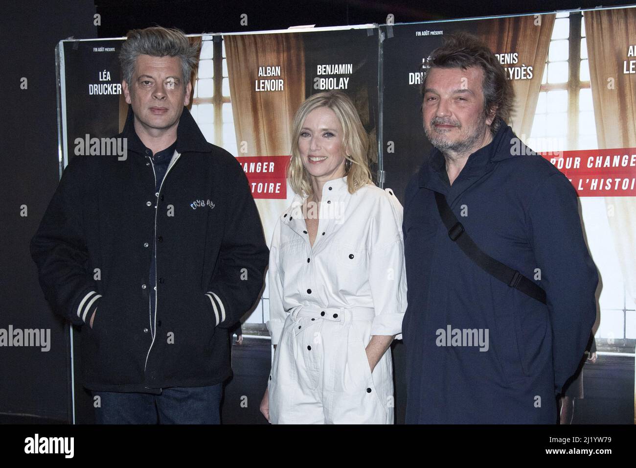 Benjamin Biolay, Lea Drucker and Diasteme attending the Le Monde D'Hier ...