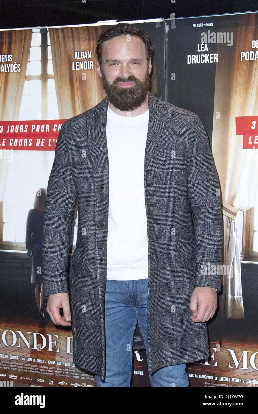 Alban Lenoir attending the Le Monde D'Hier Premiere at the UGC Cine ...