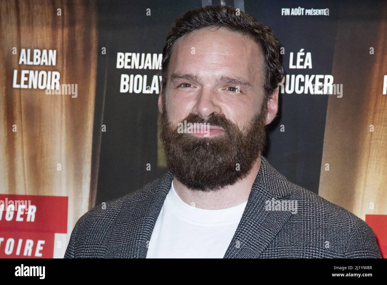 Alban Lenoir attending the Le Monde D'Hier Premiere at the UGC Cine ...