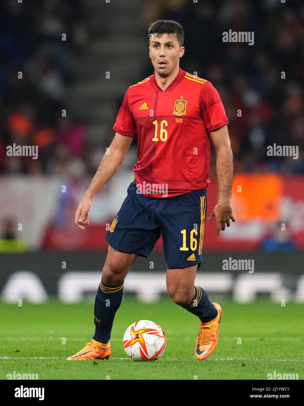 Rodri Hernandez of Spain during the friendly match between Spain and ...