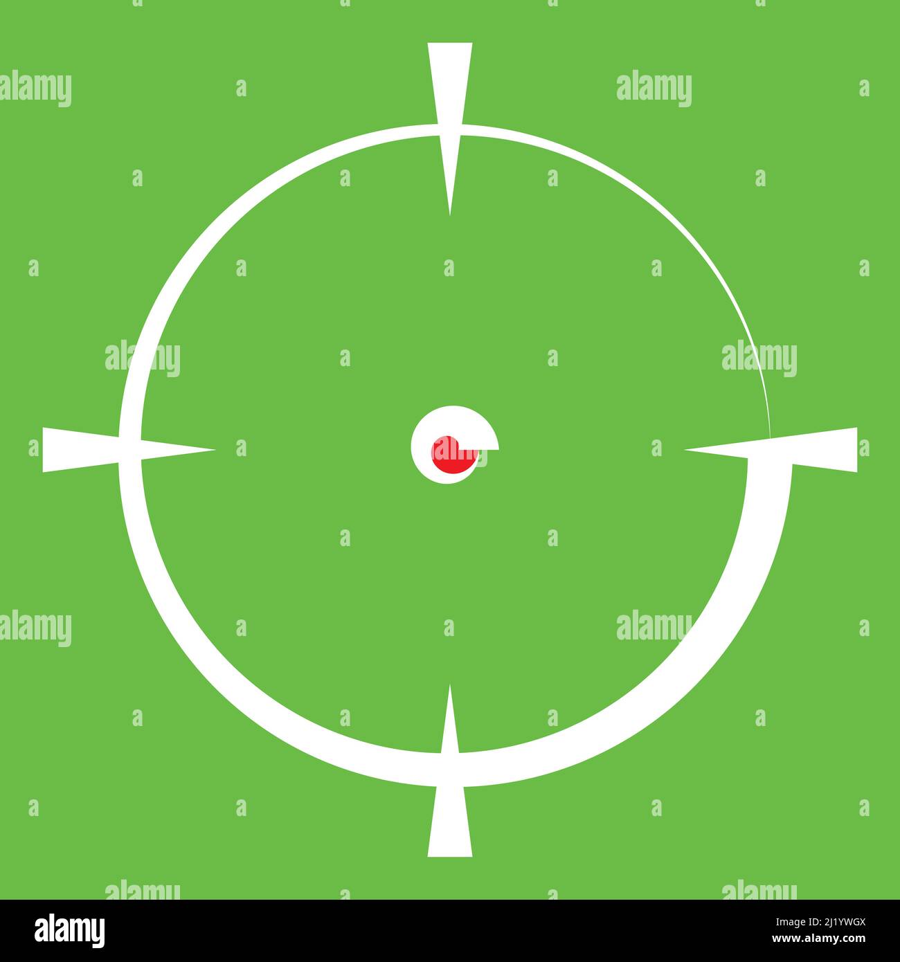 Crosshair, target, aim mark, icon. Reticle symbol for bullseye ...