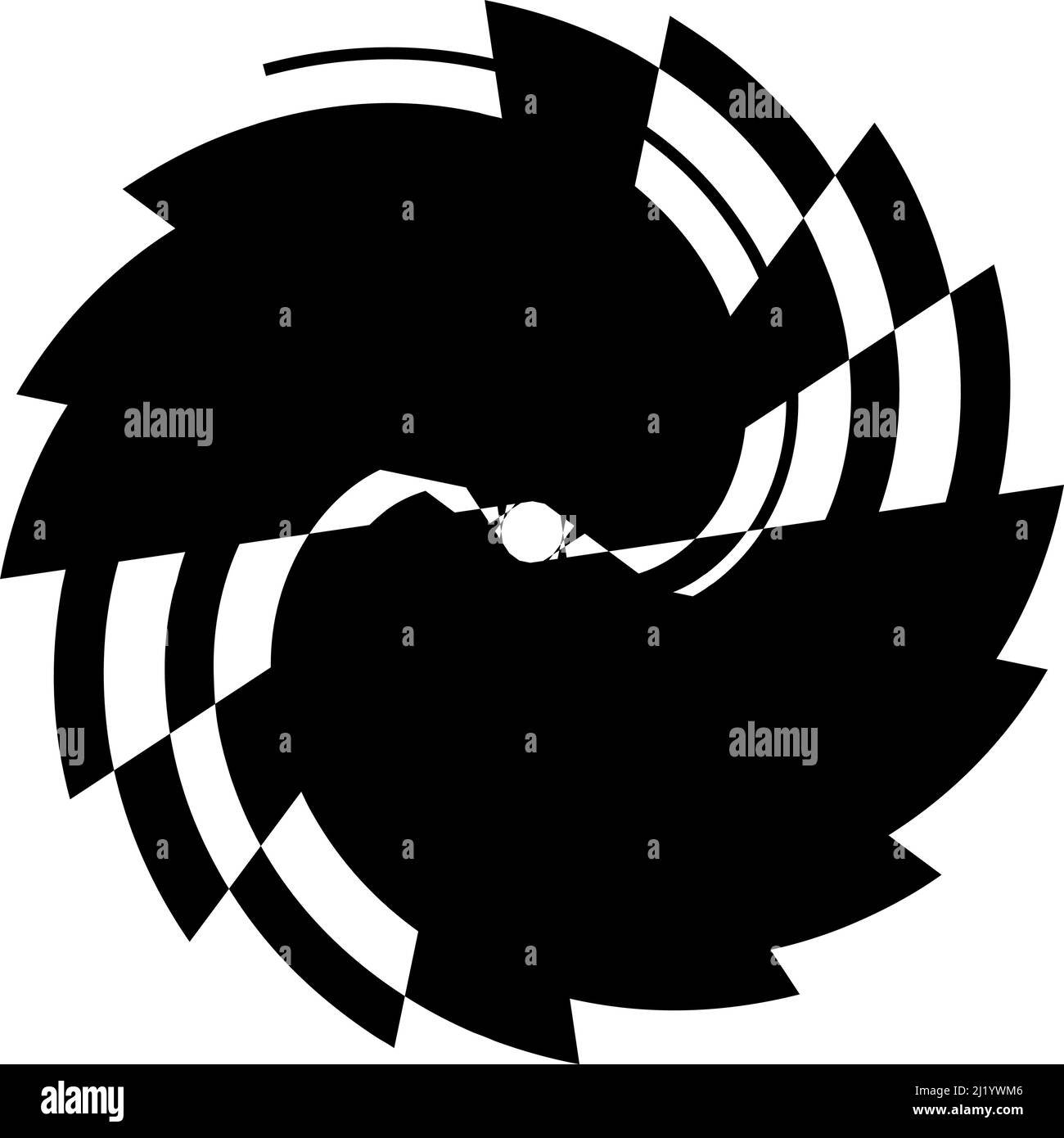 Spiral, swirl, twirl and whirl element. Helix, volute ripple, vortex ...