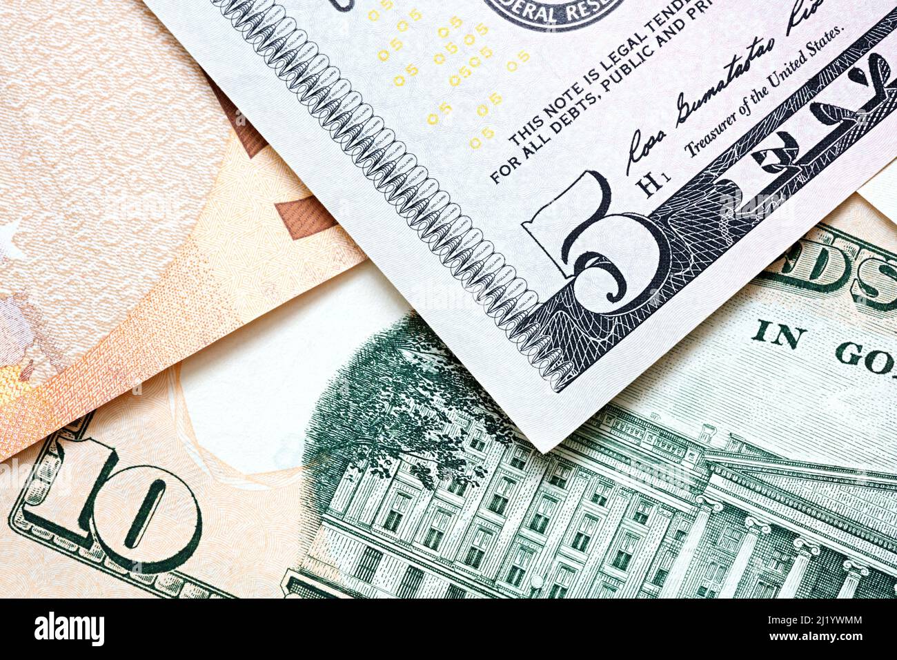 International currencies background. Money from different countries ...