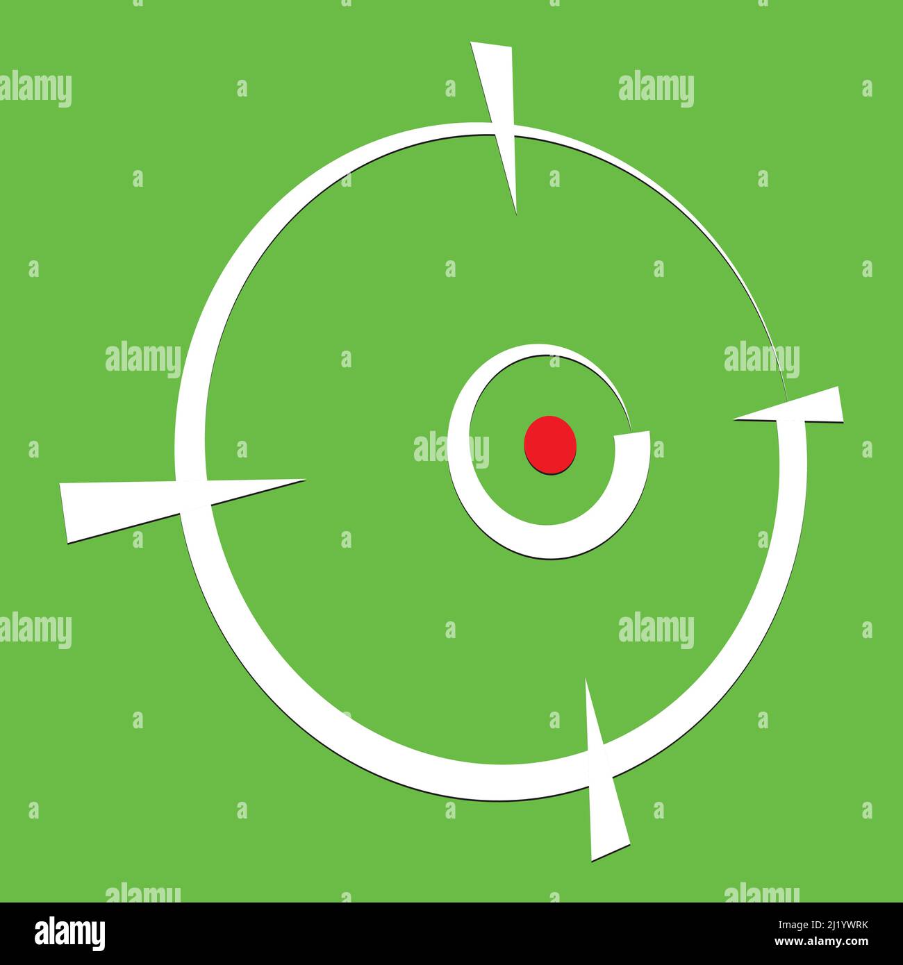 Crosshair, target, aim mark, icon. Reticle symbol for bullseye ...