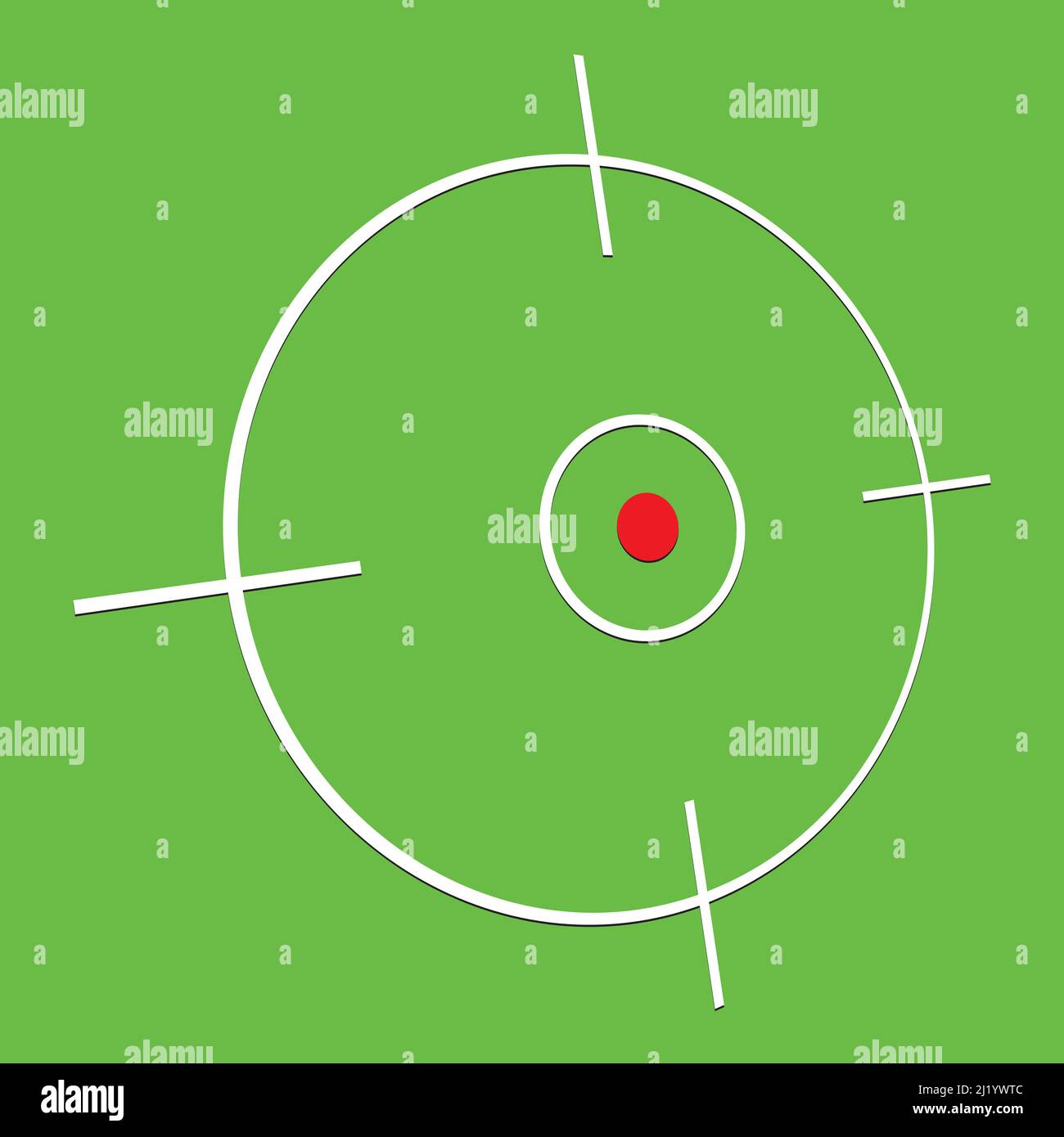 Crosshair, target, aim mark, icon. Reticle symbol for bullseye ...
