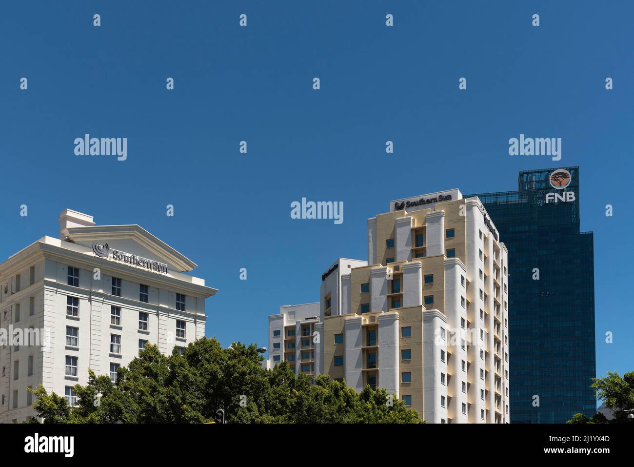 Cape Town, South Africa. 2022. City centre business and hotels area ...