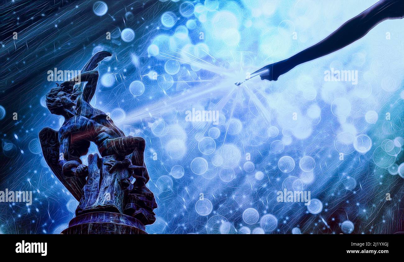 Death angel face hi-res stock photography and images - Alamy