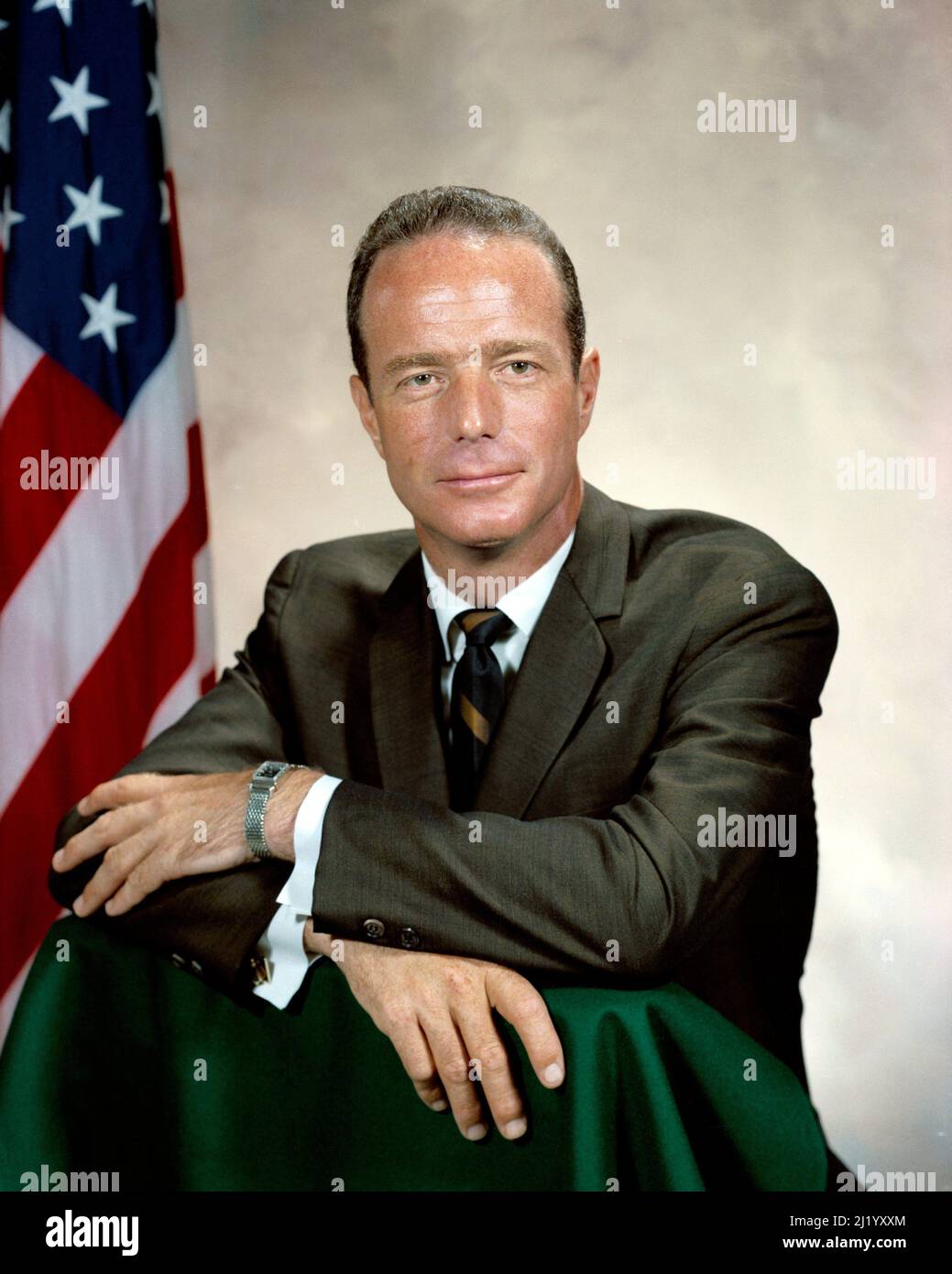 A portrait of Mercury Seven astronaut Malcolm Scott Carpenter Stock ...