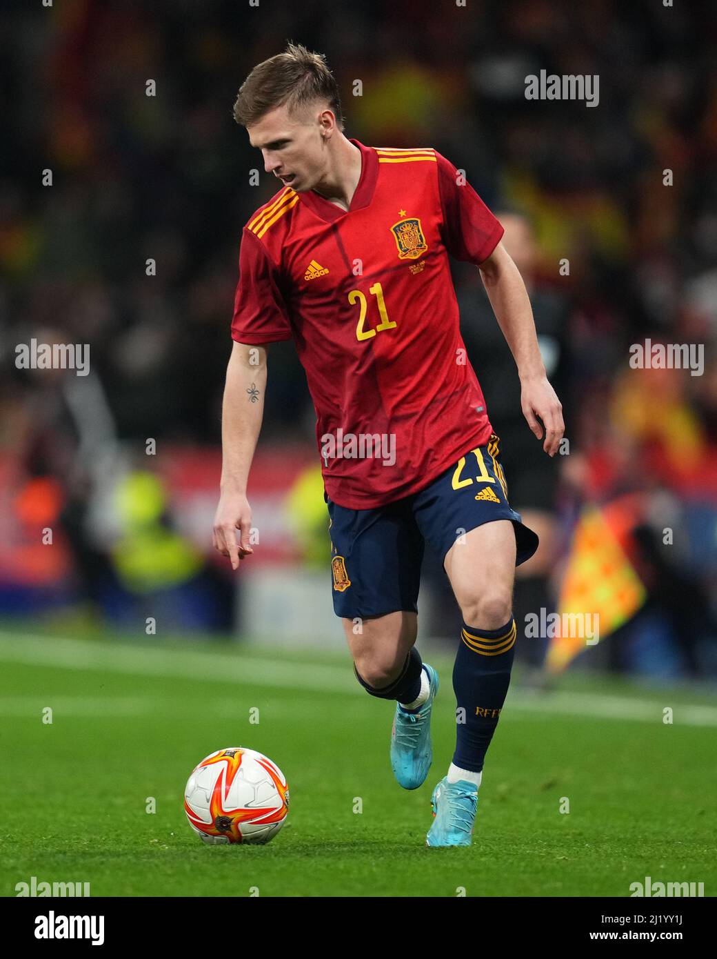Dani Olmo of Spain during the friendly match between Spain and Albania ...