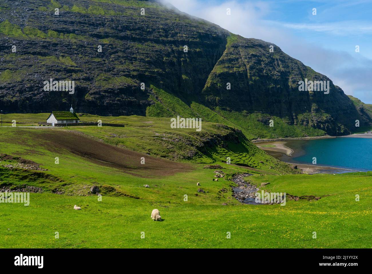 Saksun, Streymoy Island, Faroe Islands, Denmark Stock Photo - Alamy