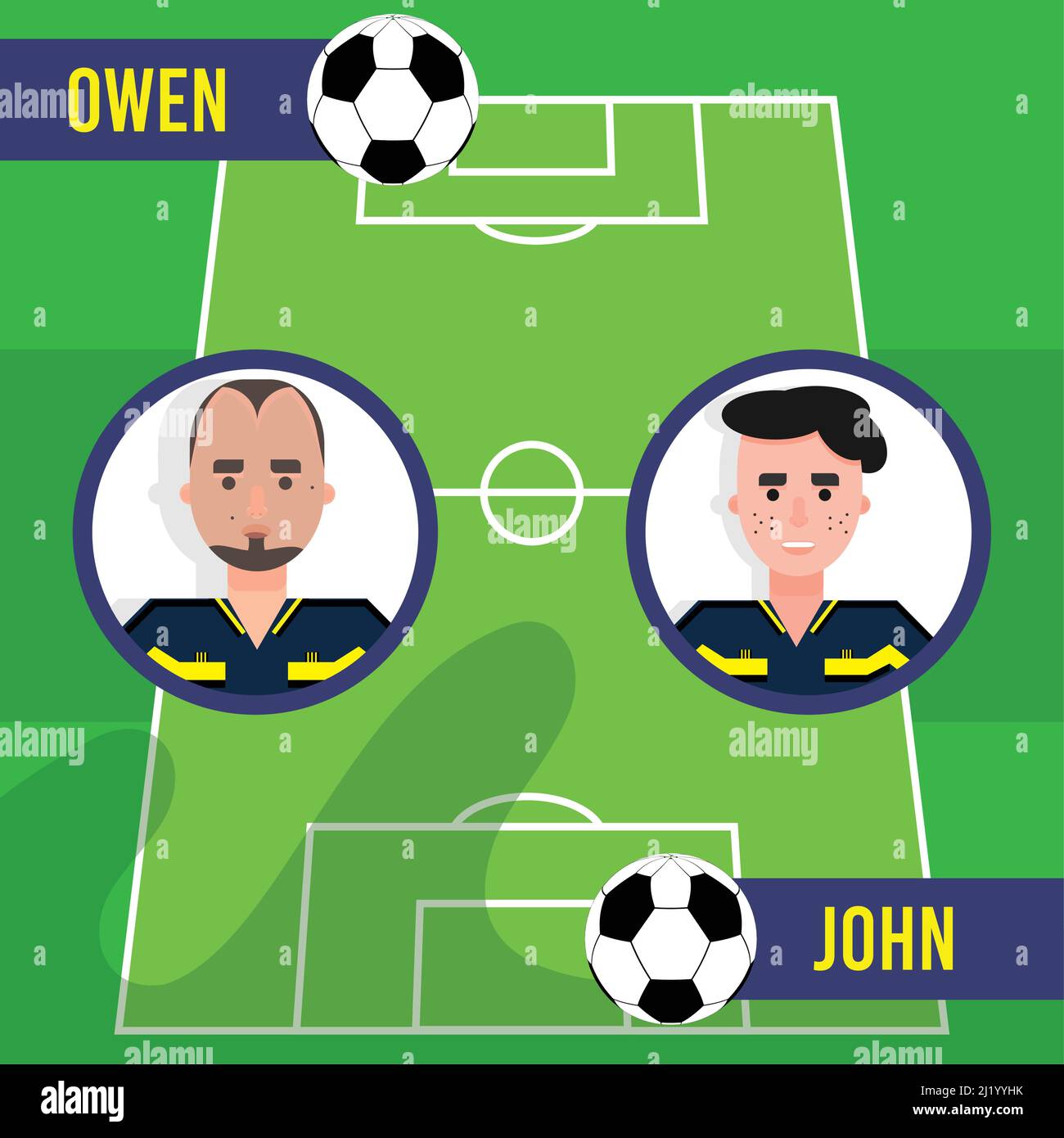 Soccer field with player positions Vector Stock Vector Image & Art - Alamy