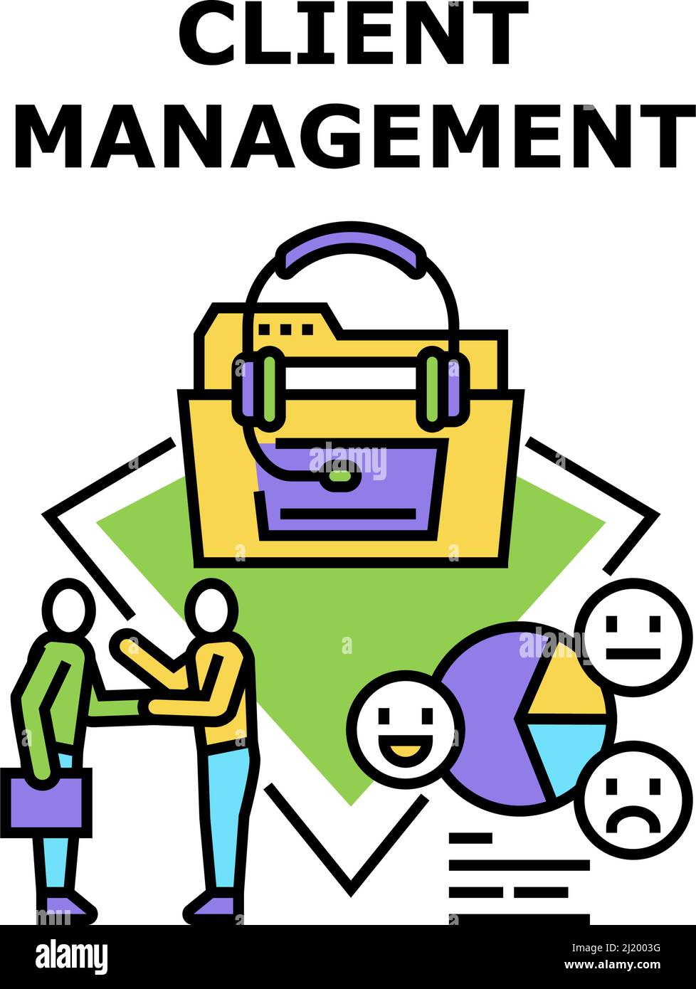 Client Management Vector Concept Illustration Stock Vector Image & Art ...