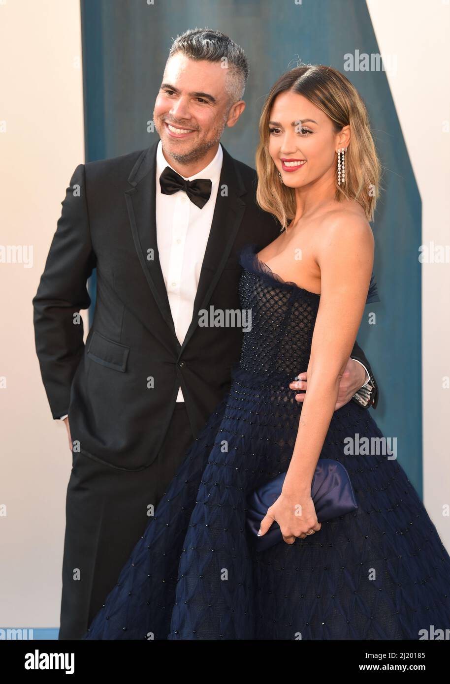 March 27th, 2022, Los Angeles, USA. Cash Warren and Jessica Alba ...