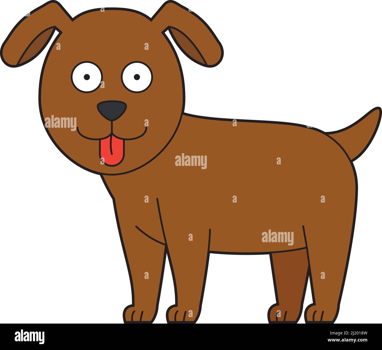Dog cartoon style vector Stock Vector Images - Alamy