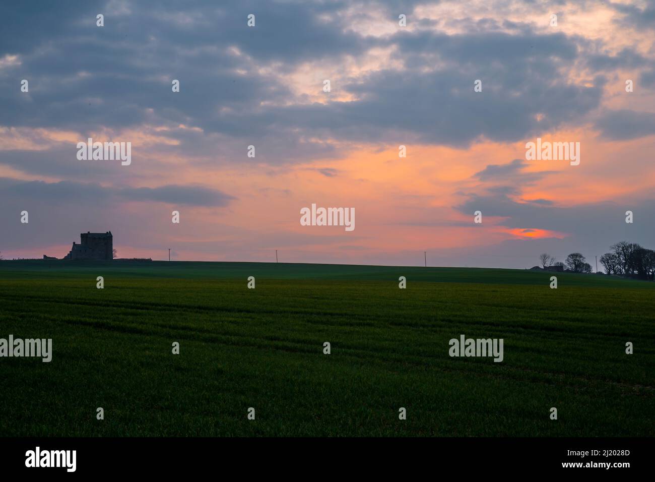 inchdrewer castle banff aberdeenshire scotland Stock Photo - Alamy
