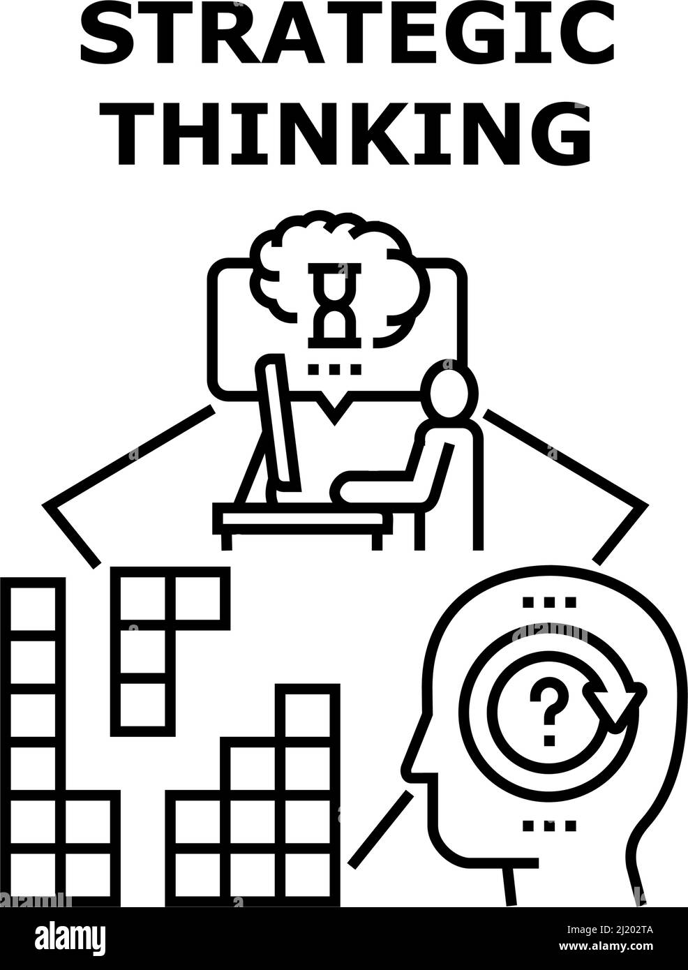 Strategic Thinking Vector Concept Illustration Stock Vector Image & Art ...