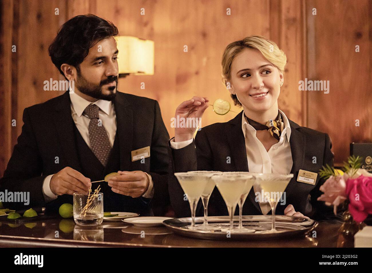 THE BUBBLE, from left: Vir Das, Maria Bakalova, 2022. ph: Laura Radford ...