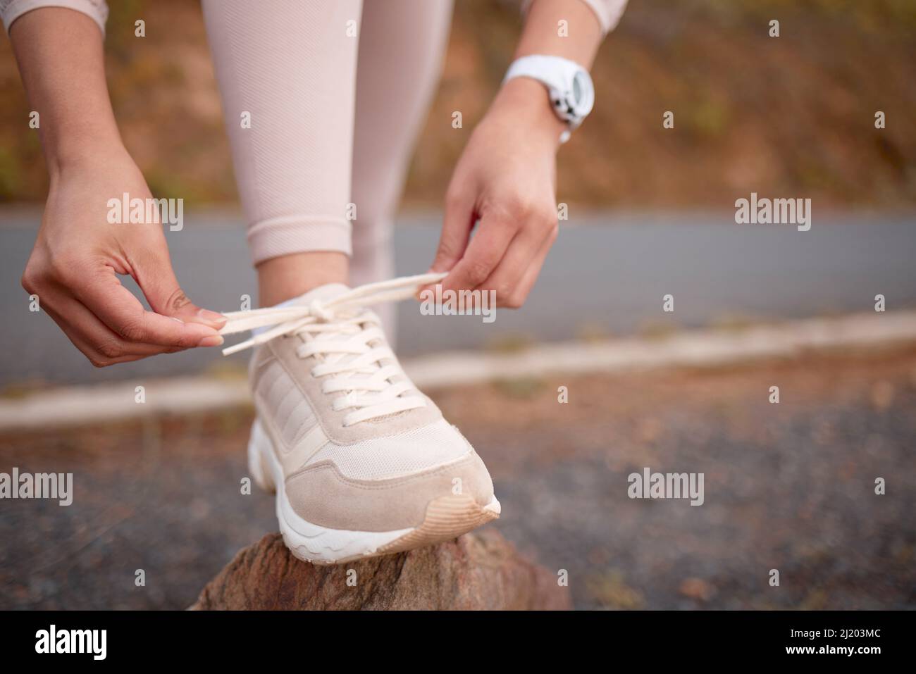 Dont trip over things you cant control. Shot of an unrecognizable woman ...