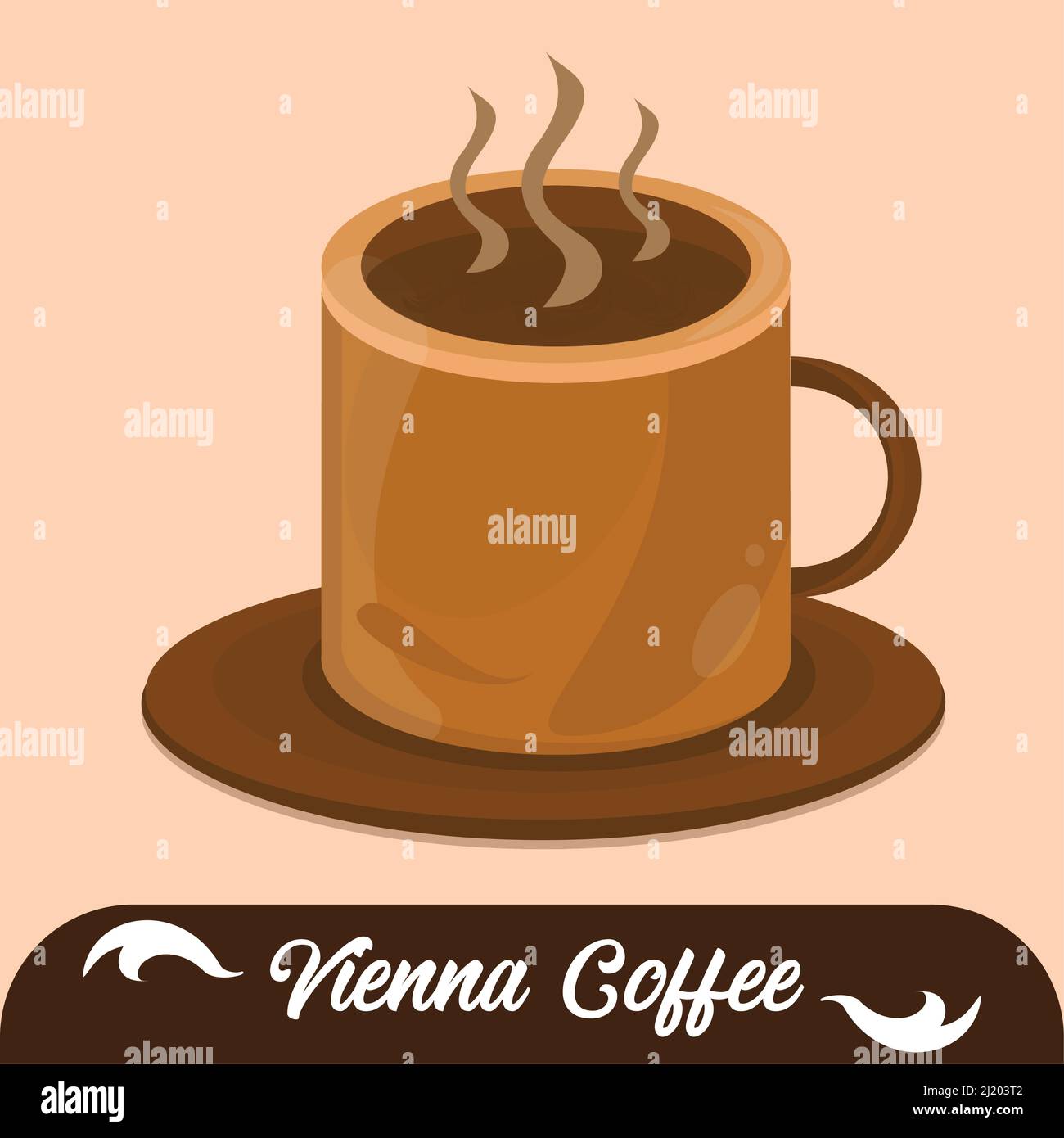 Vienna cafe Stock Vector Images - Alamy