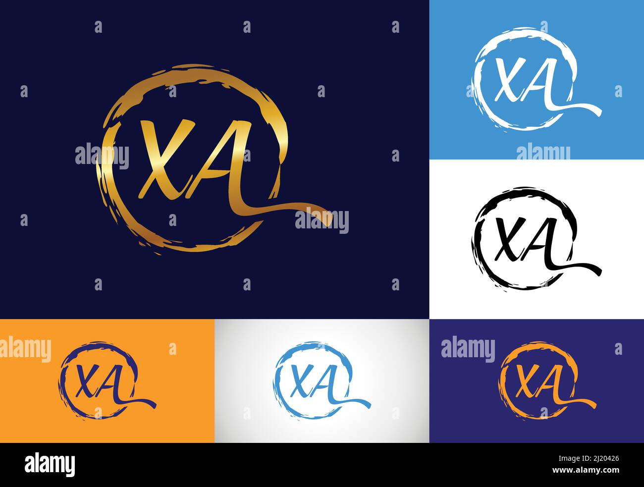Initial Monogram Letter X A Logo Design Vector Template. Graphic ...