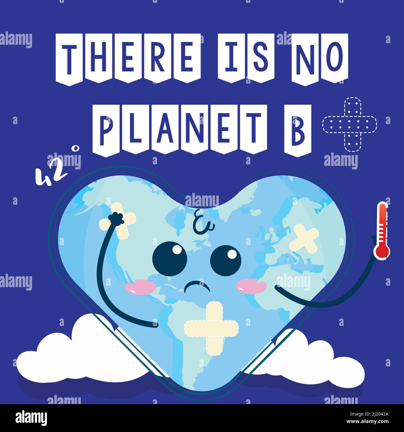 Sick planet earth in the shape of a heart Earth day There is no plan b ...