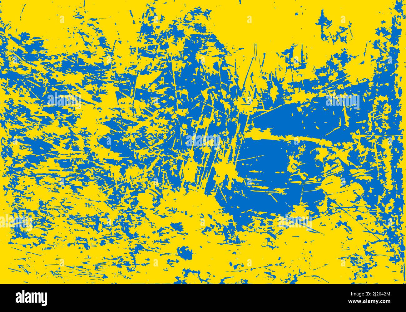 Ukrainian flag. Background in the colors of the ukrainian flag. Grunge ...