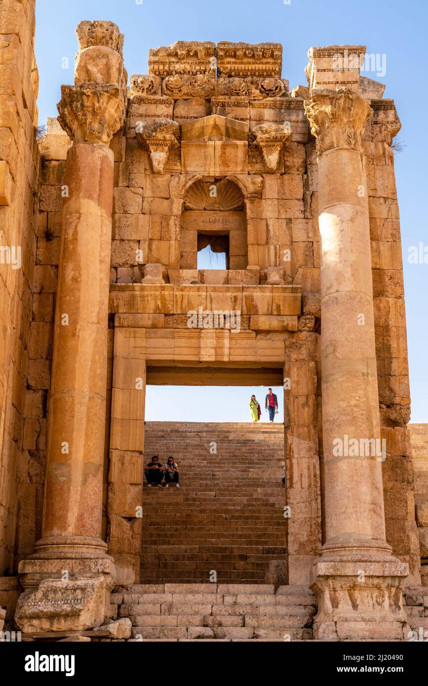 The Roman Ruins Of Jerash, Jerash, Jordan Stock Photo - Alamy