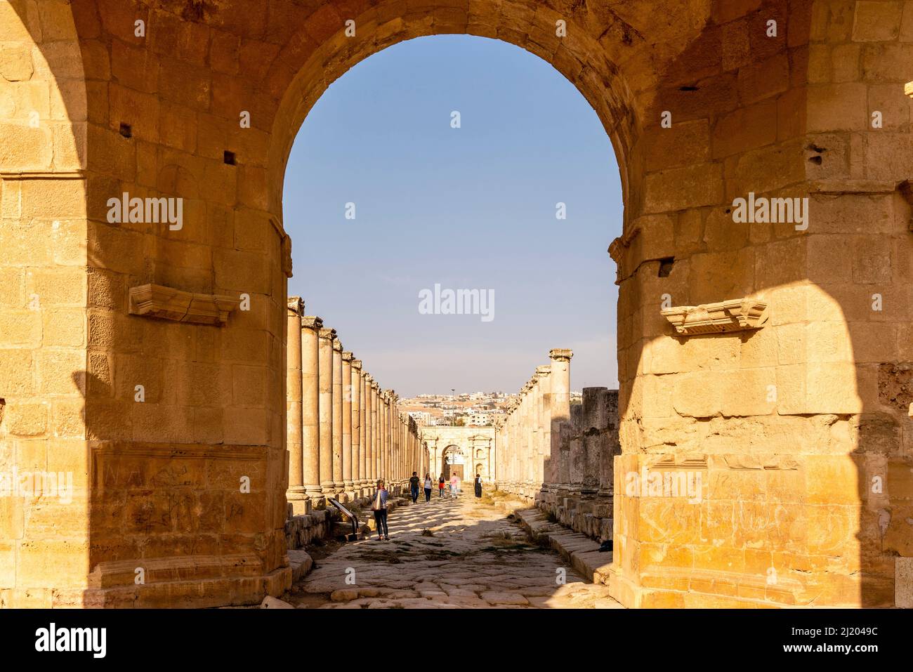 The Northern Tetrapylon At The Roman Ruins Of Jerash, Jerash, Jordan Stock Photo - Alamy