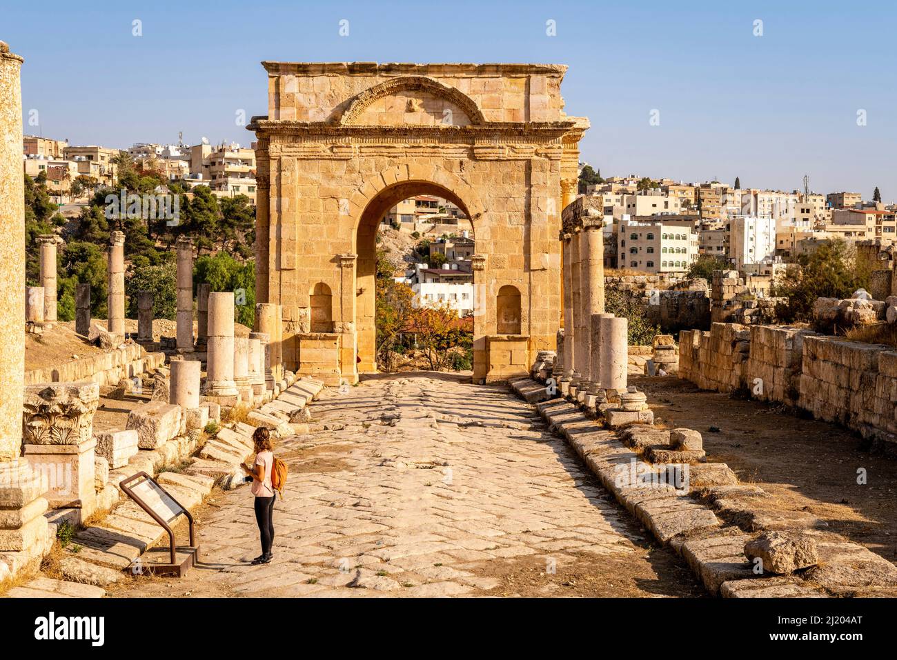 The Roman Ruins Of Jerash, Jerash, Jordan Stock Photo - Alamy