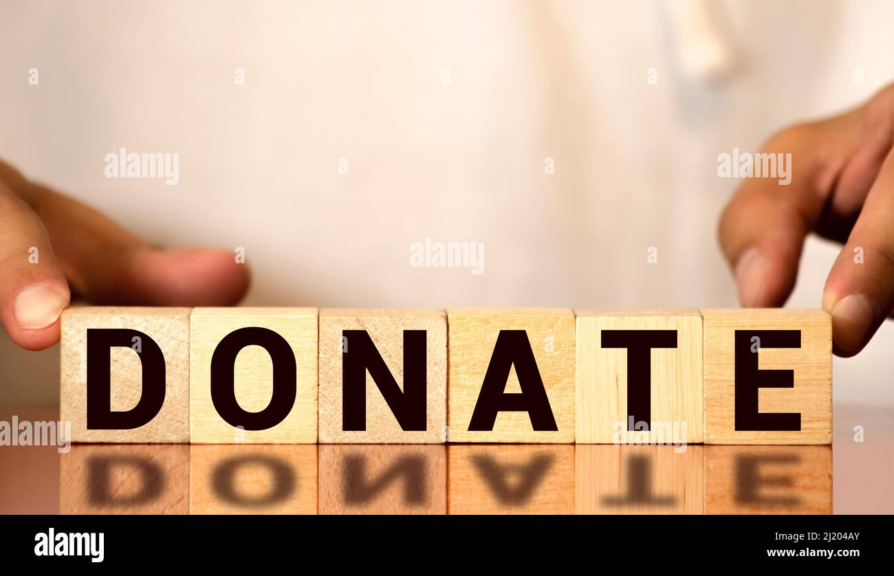 Donate word hi-res stock photography and images - Alamy