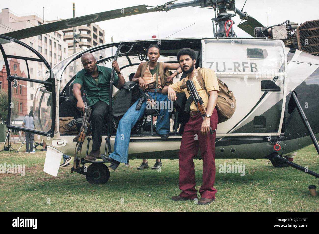 SILVERTON SIEGE, from left: Thabo Rametsi, Noxolo Dlamini, Stefan ...