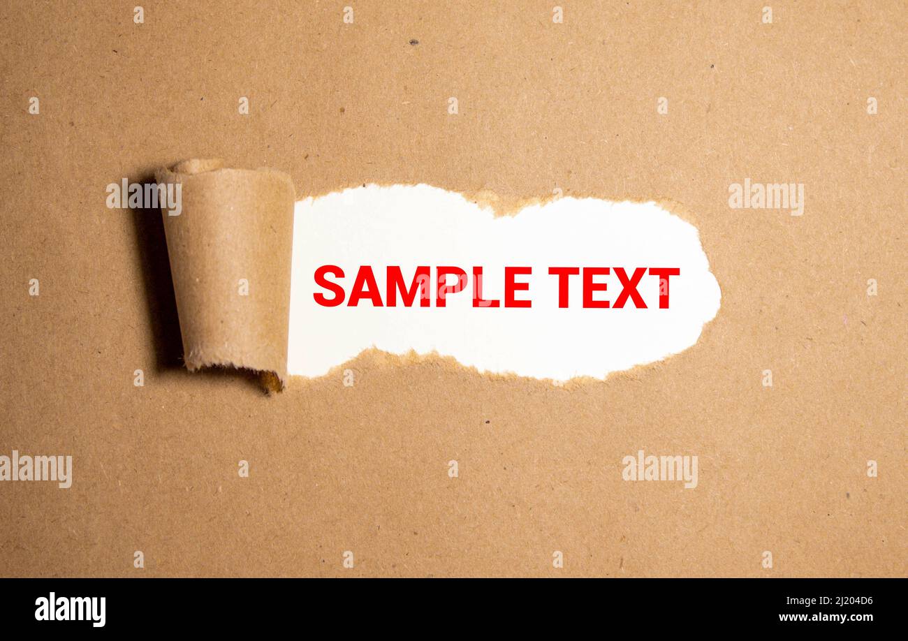 Old book on white background with sample text Stock Photo - Alamy