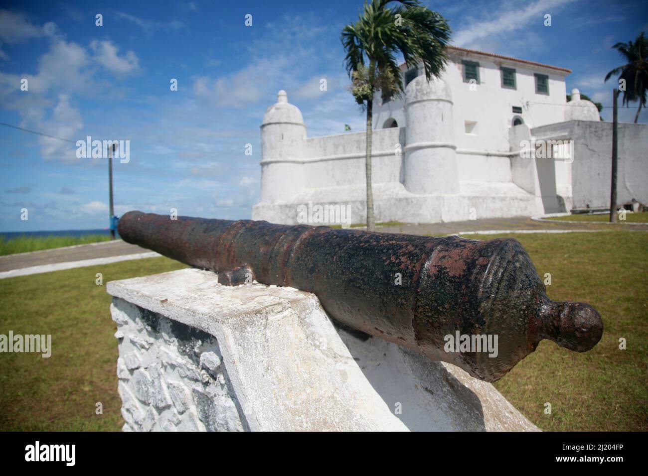 salvador, bahia, brazil - march 28, 2022: view of the Monte Serrat Fort ...