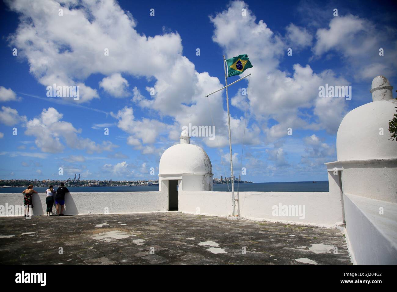 salvador, bahia, brazil - march 28, 2022: view of the Monte Serrat Fort ...