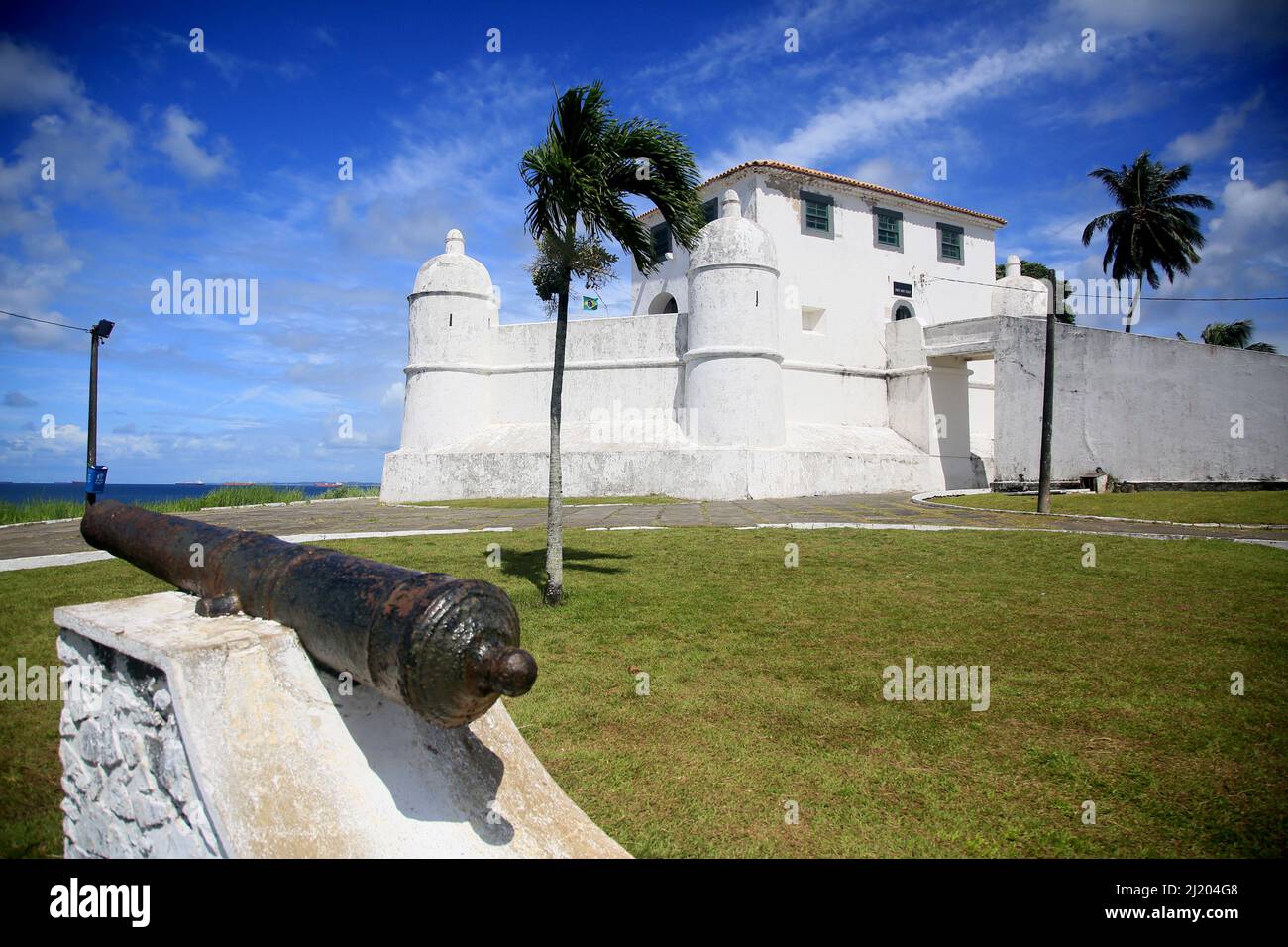 salvador, bahia, brazil - march 28, 2022: view of the Monte Serrat Fort ...