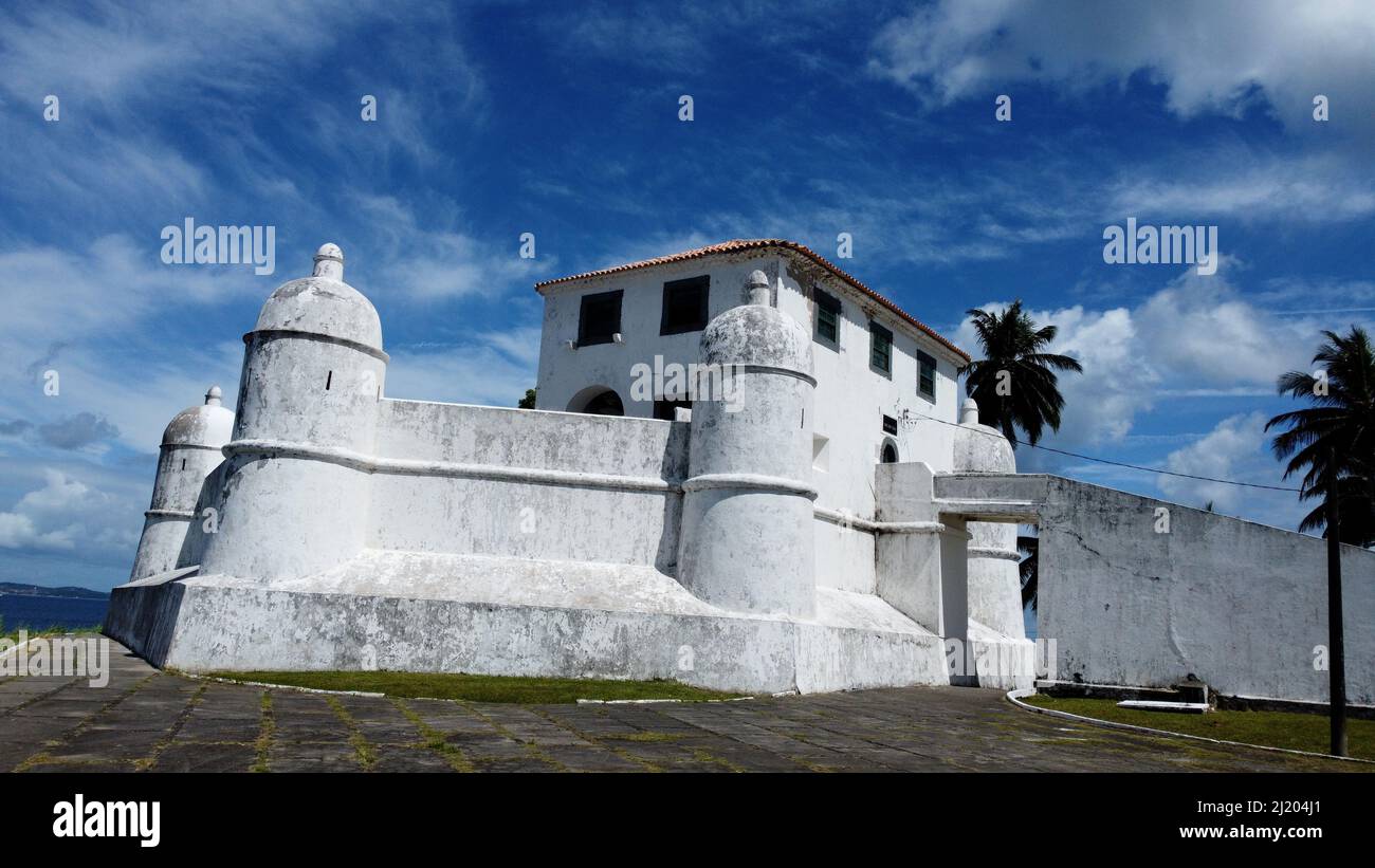 salvador, bahia, brazil - march 28, 2022: view of the Monte Serrat Fort ...